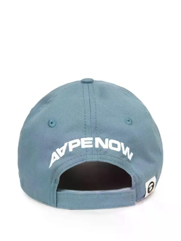 AAPE BY *A BATHING APE Moonface Logo Patch Cap - Blue