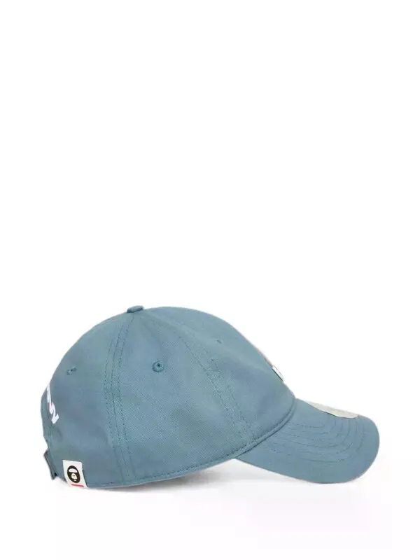 AAPE BY *A BATHING APE Moonface Logo Patch Cap - Blue