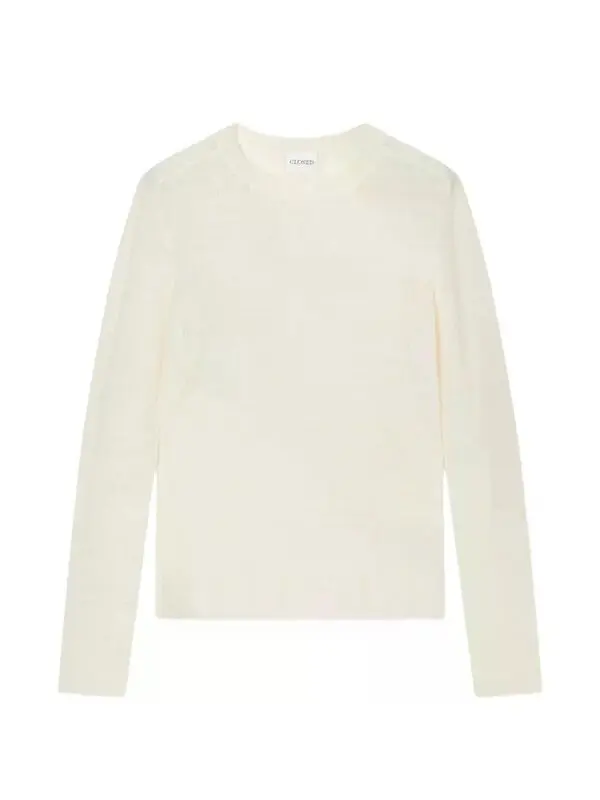 Closed Open-knit Long-sleeve Sweater