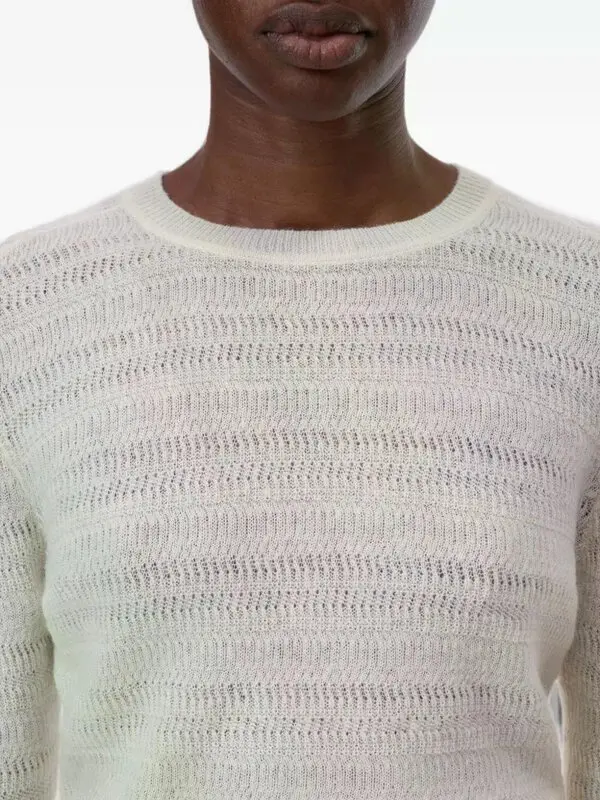Closed Open-knit Long-sleeve Sweater