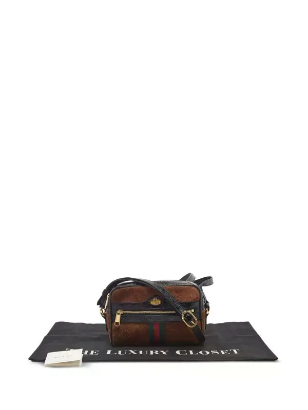 Gucci Mini Ophidia Suede Crossbody Bag