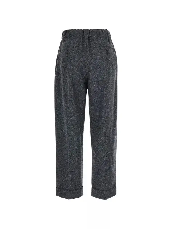 Brunello Cucinelli Pleated Turn-up Trousers