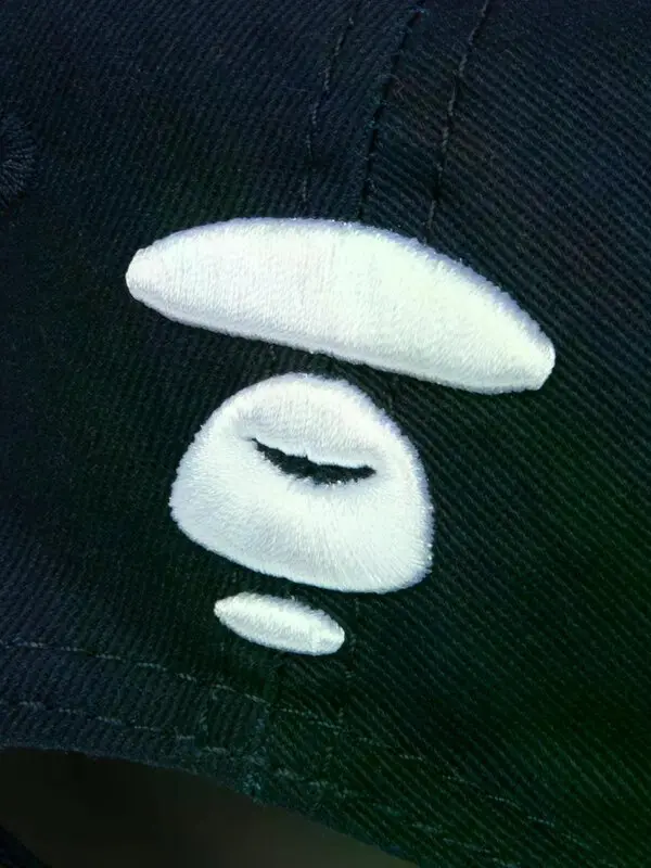 AAPE BY *A BATHING APE Letter-embroidered Baseball Cap - Blue