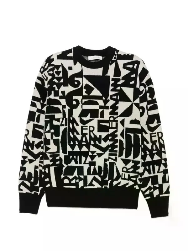 Zimmermann Logo-intarsia Knitted Sweater