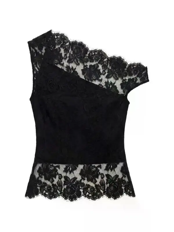 REFORMATION Oriana One-shoulder Lace Top