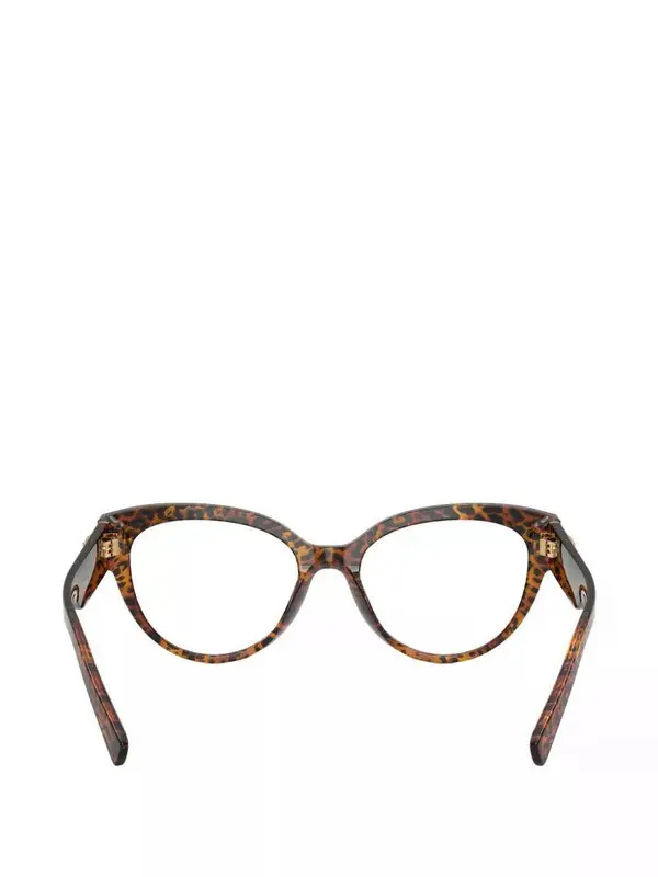 Dolce & Gabbana Leopard Print Cat-eye Eyeglasses