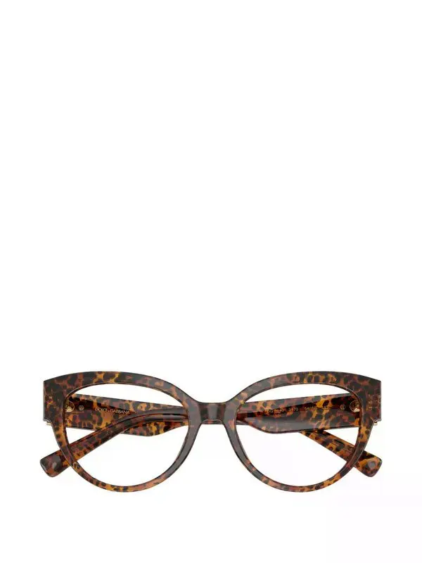 Dolce & Gabbana Leopard Print Cat-eye Eyeglasses