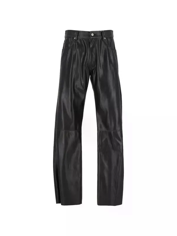 MAISON MARGIELA Leather-effect Trousers