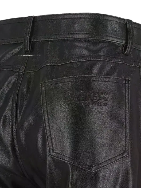 MAISON MARGIELA Leather-effect Trousers