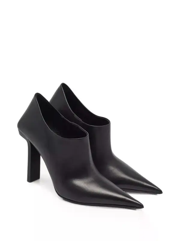 Versace Slice Pointed-toe High Heel Ankle Boots