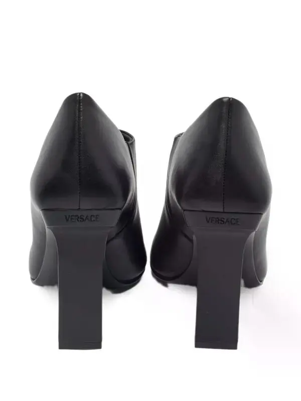 Versace Slice Pointed-toe High Heel Ankle Boots