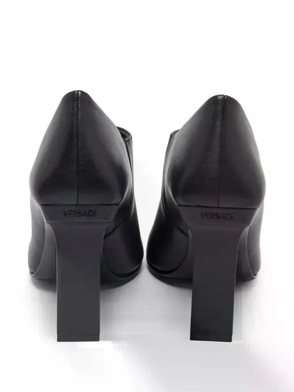 Versace Slice Pointed-toe High Heel Ankle Boots