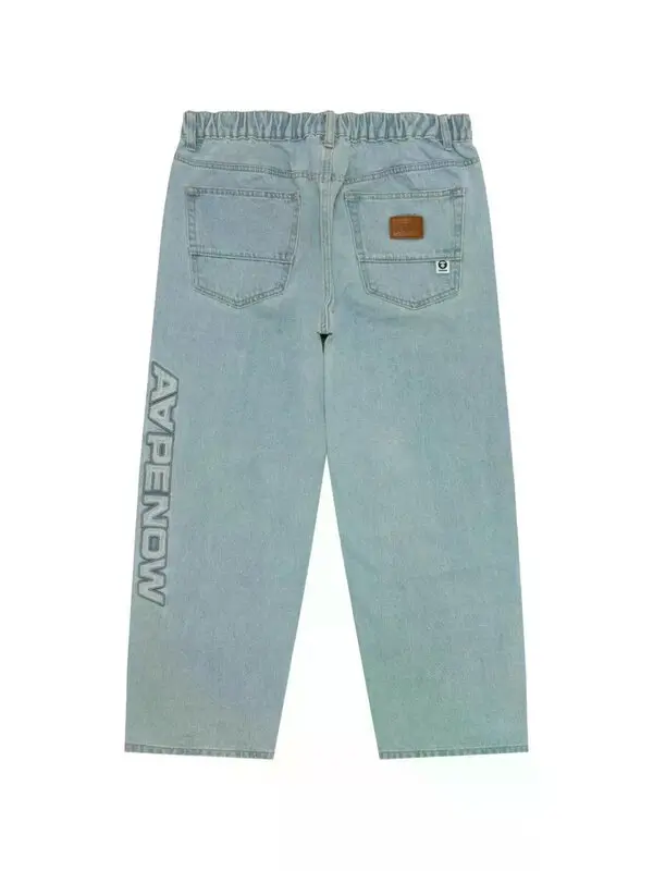 AAPE BY *A BATHING APE Moonface Patch Jeans