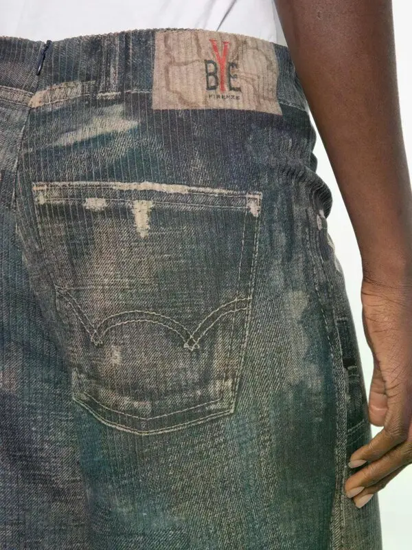 BYE Faded Corduroy Palazzo Pants