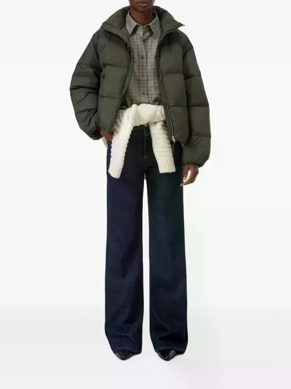 Closed Quilted High-neck Jacket