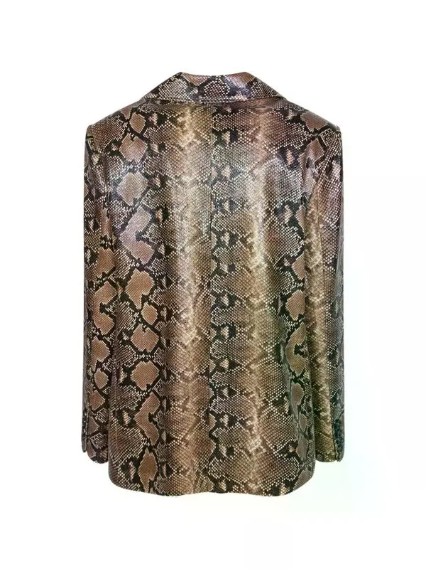 ERMANNO FIRENZE Snake-print Single-breasted Blazer