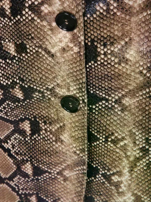 ERMANNO FIRENZE Snake-print Single-breasted Blazer