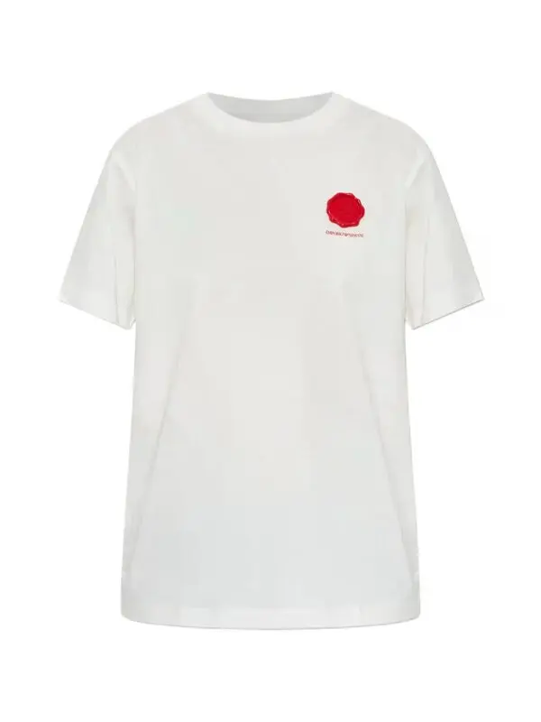 Emporio Armani Mercerized Jersey T-shirt Valentine's Day Capsule - White
