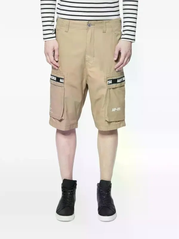 AAPE BY *A BATHING APE Logo-tape Cargo Shorts