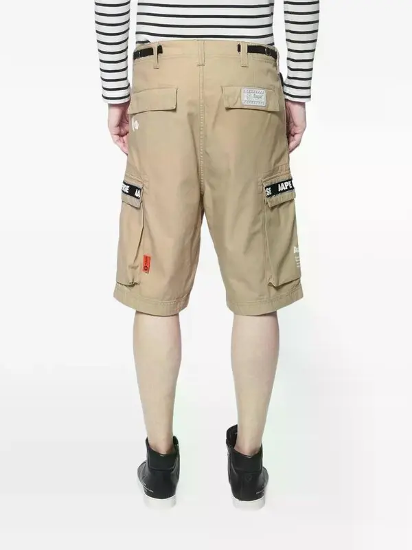AAPE BY *A BATHING APE Logo-tape Cargo Shorts