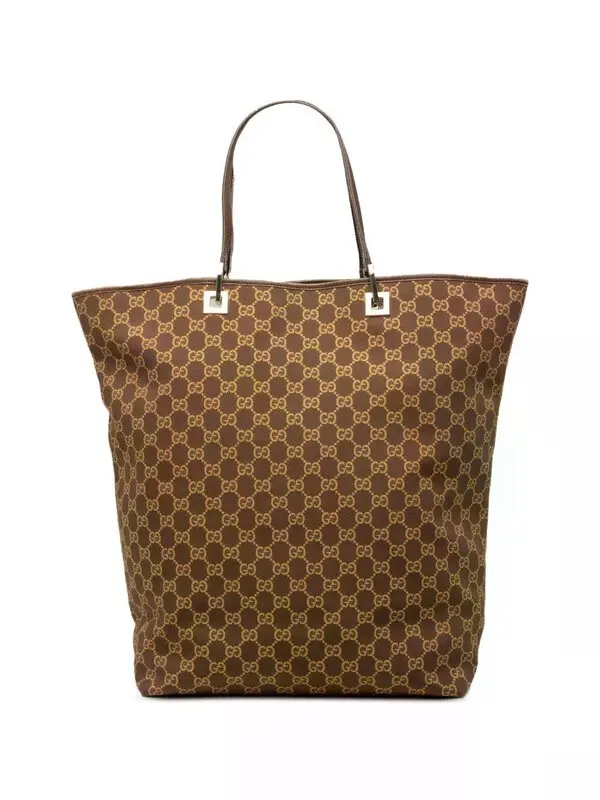 Gucci 2000-2015 Gg Canvas Tote Bag - Brown