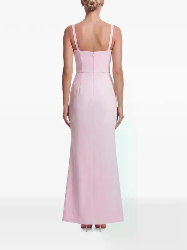 POST MERIDIEM Gathered-bodice Maxi Dress