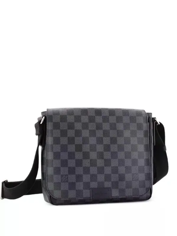 LOUIS VUITTON District Messenger Bag Damier Graphite Pm Crossbody Bag - Black