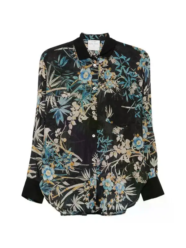 FORTE_FORTE Floral Print Button-down Shirt