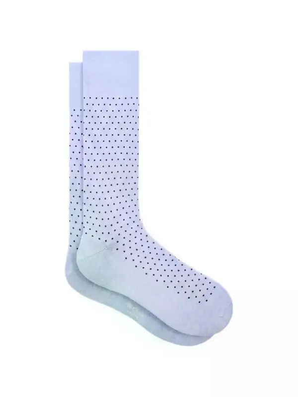Paul Smith Pale Polka Dot Socks - Blue