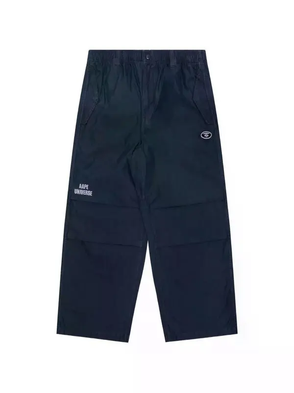 AAPE BY *A BATHING APE Moonface Embroidered Track Pants