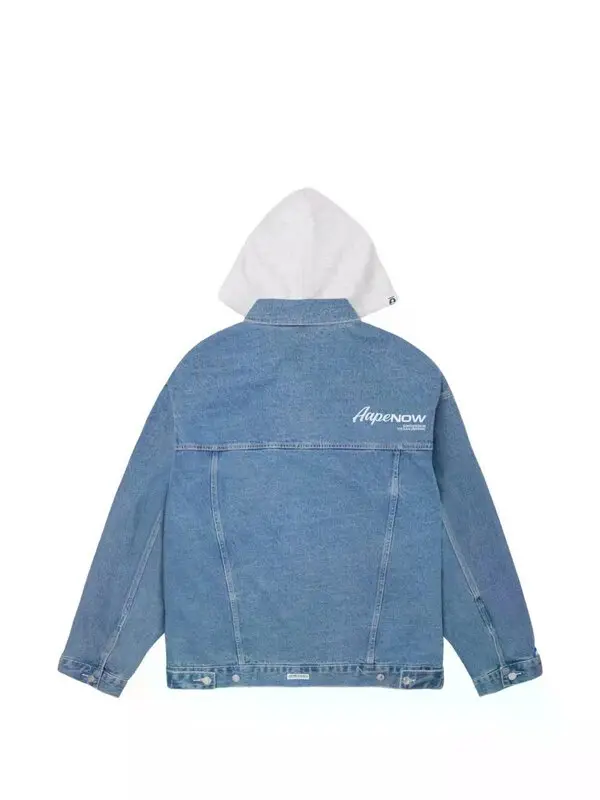 AAPE BY *A BATHING APE Moonface Panelled Denim Jacket
