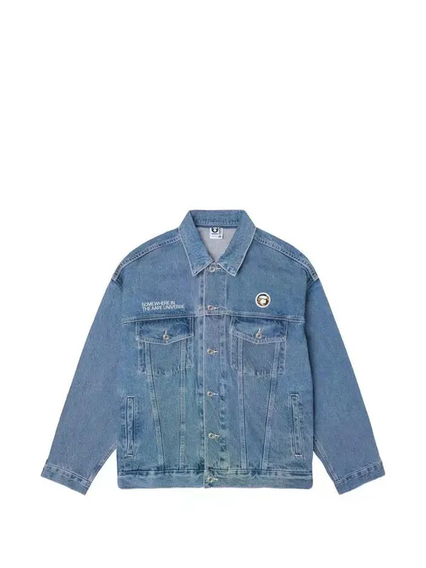 AAPE BY *A BATHING APE Moonface Panelled Denim Jacket