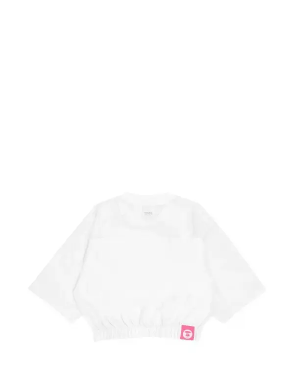 AAPE BY *A BATHING APE Moonface Mesh-panel T-shirt
