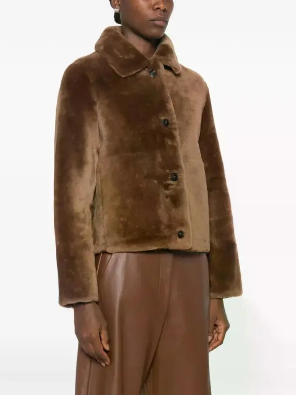 YVES SALOMON Button-fastening Shearling Jacket