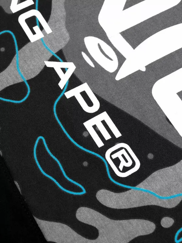 AAPE BY *A BATHING APE Camo-print Logo-detail Hoodie
