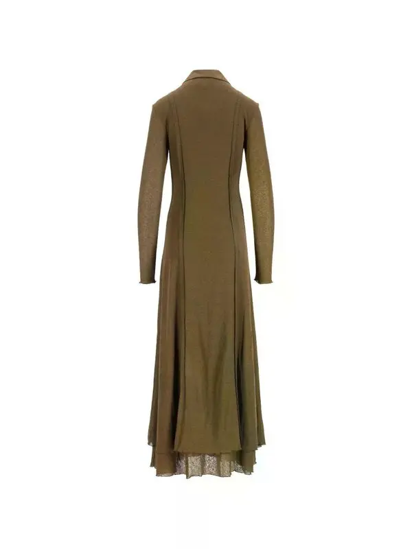 GANNI Marl Mesh Tie-waist Maxi Dress