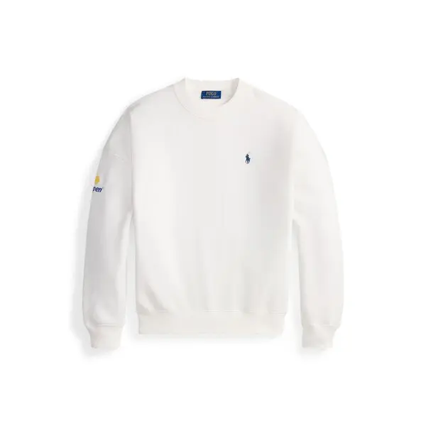 Ralph Lauren Us Open Fleece Crewneck Sweatshirt - Ceramic White