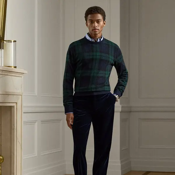 Ralph Lauren Gregory Hand-tailored Velvet Trousers