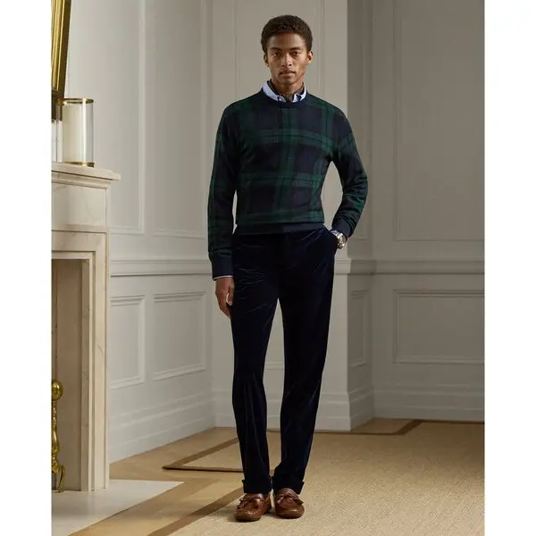 Ralph Lauren Gregory Hand-tailored Velvet Trousers