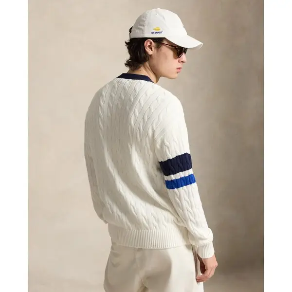 Ralph Lauren Us Open Cable-knit Cardigan