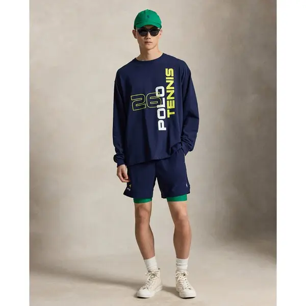 Ralph Lauren Us Open Graphic Jersey Long-sleeve Tee