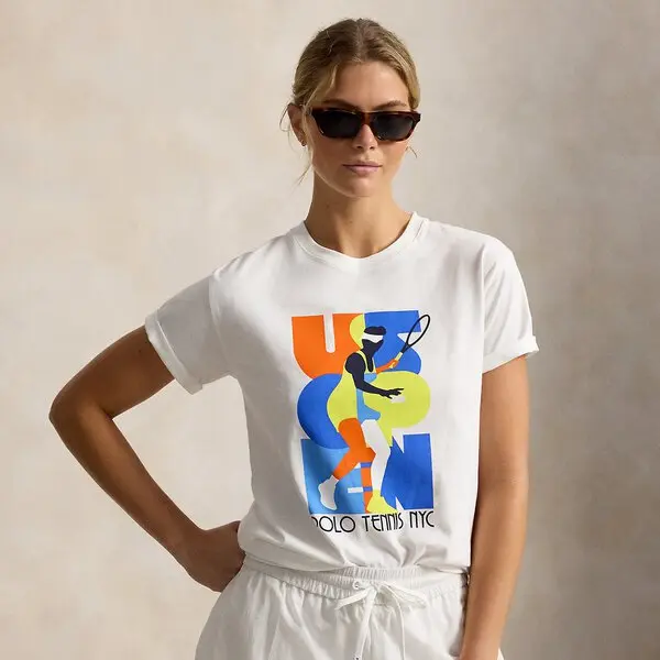 Ralph Lauren Us Open Graphic Cotton Jersey Tee