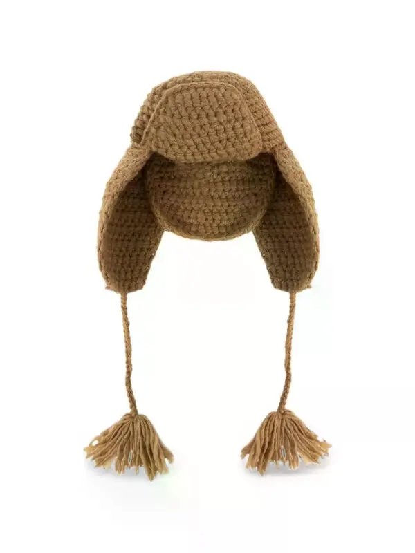 Etro Crochet Wool & Alpaca Blend Trapper Hat