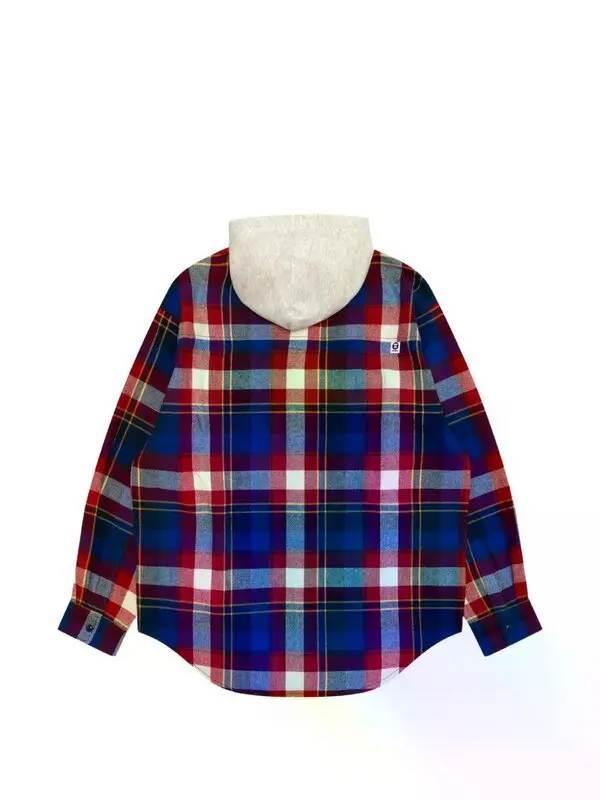 AAPE BY *A BATHING APE Check-pattern Hooded Shirt