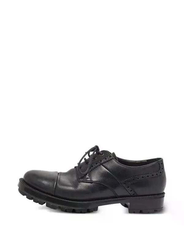 Prada Round Toe Derby Shoes
