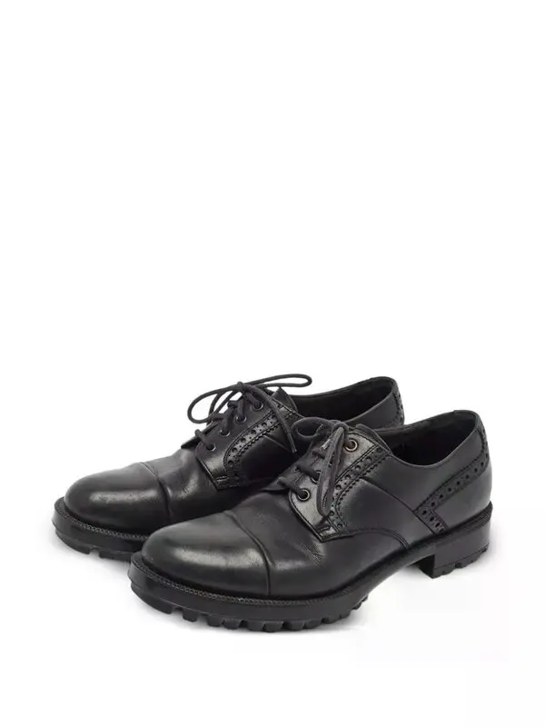 Prada Round Toe Derby Shoes