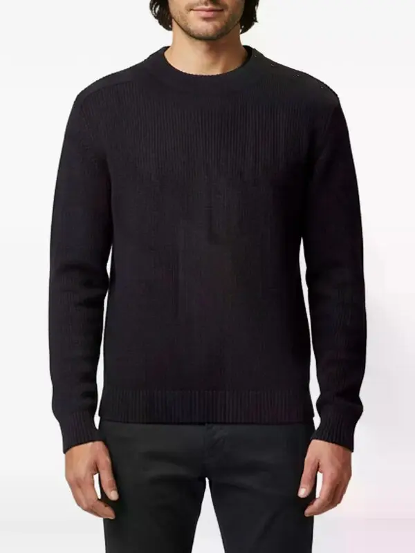 Saint Laurent Ribbed Crew Neck Sweater