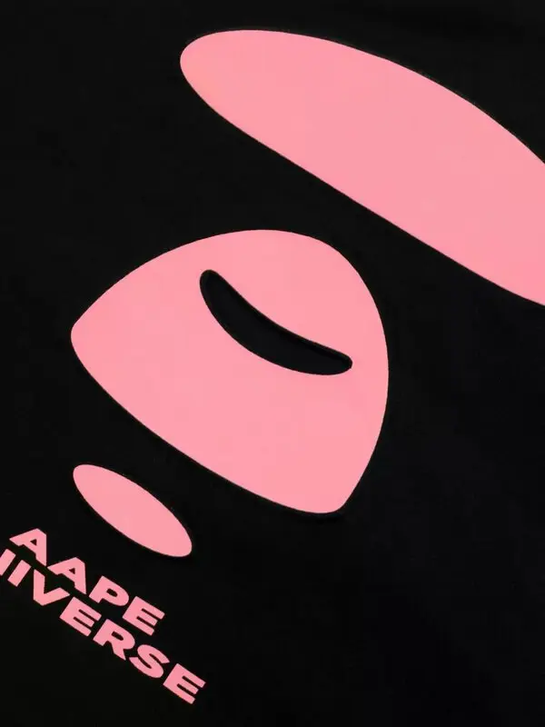 AAPE BY *A BATHING APE Logo-print Panelled Hooded T-shirt