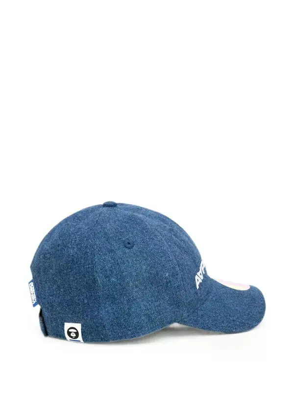AAPE BY *A BATHING APE Moonface Embroidered Baseball Cap