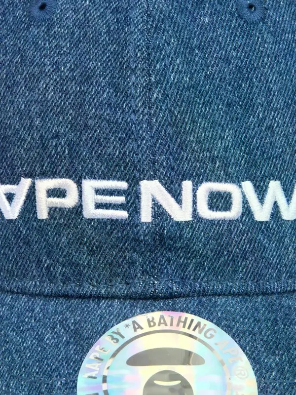 AAPE BY *A BATHING APE Moonface Embroidered Baseball Cap